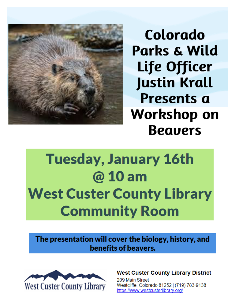 Justin Krall Beaver Presentation | West Custer County Library District