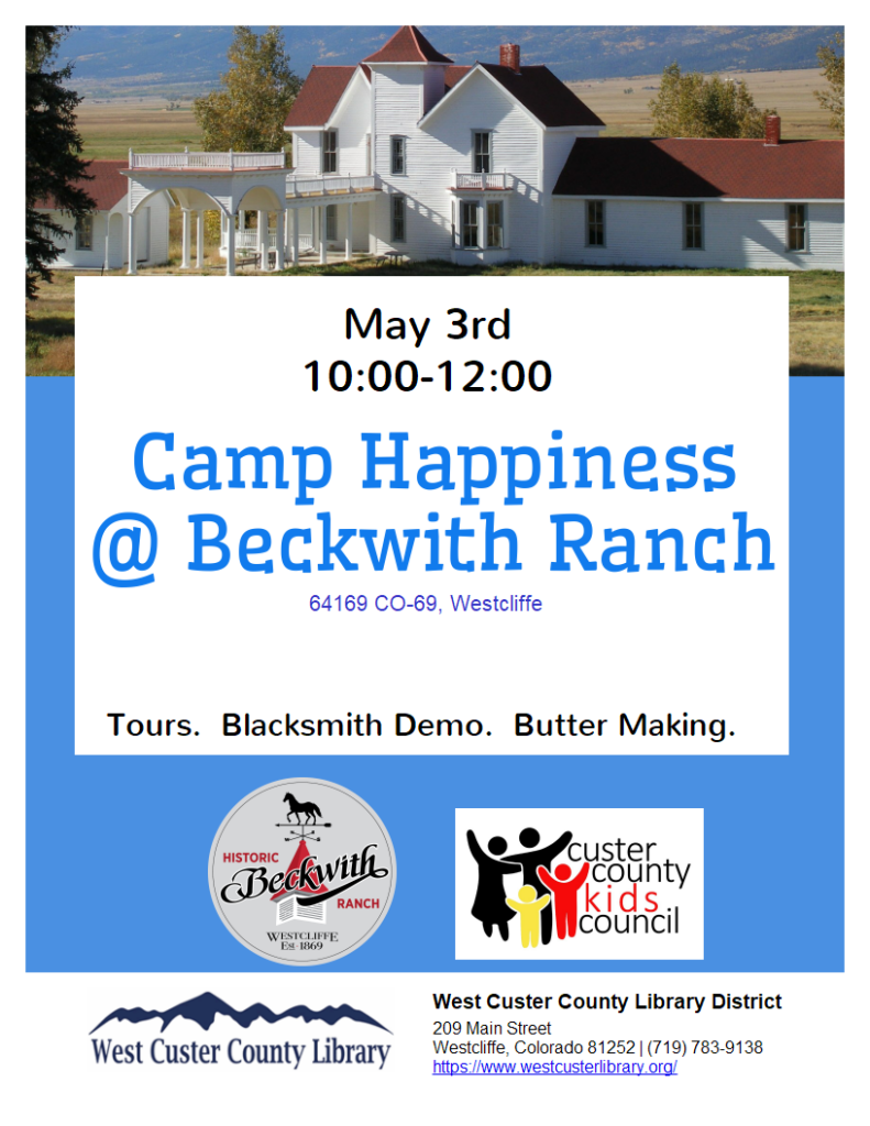 Camp Happiness @ Beckwith Ranch | West Custer County Library District