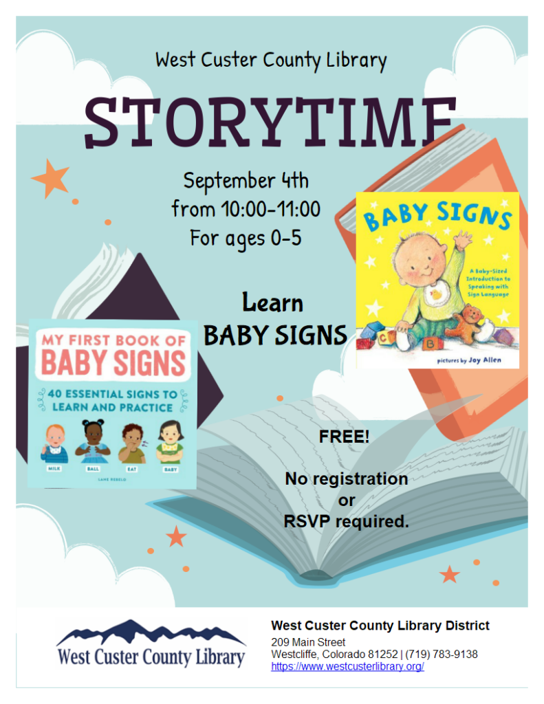 STORYTIME | West Custer County Library District
